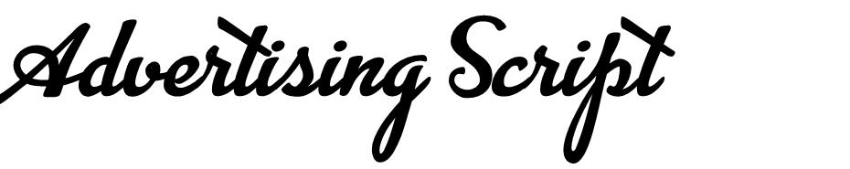 Advertising Script font - Advertising Script font download